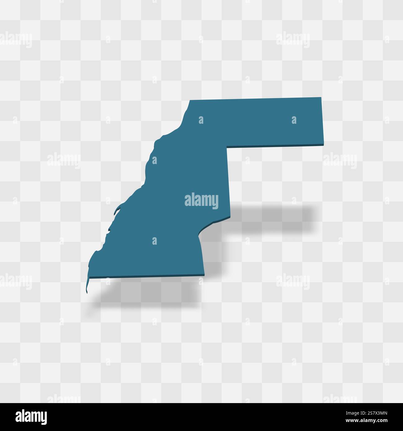 Western Sahara high detailed vector representation of country ...