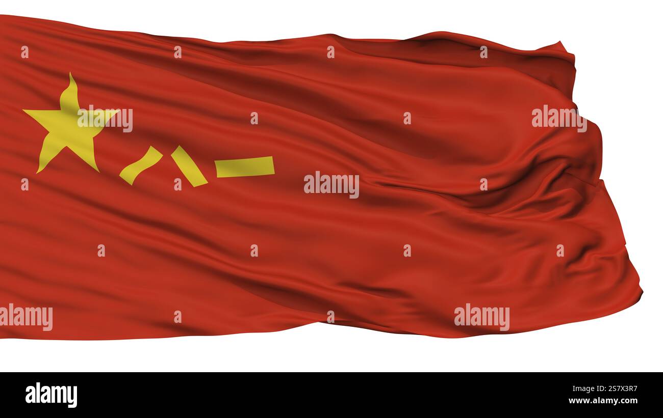 Peoples Liberation Army Peoples Republic Of China Flag, Isolated On ...