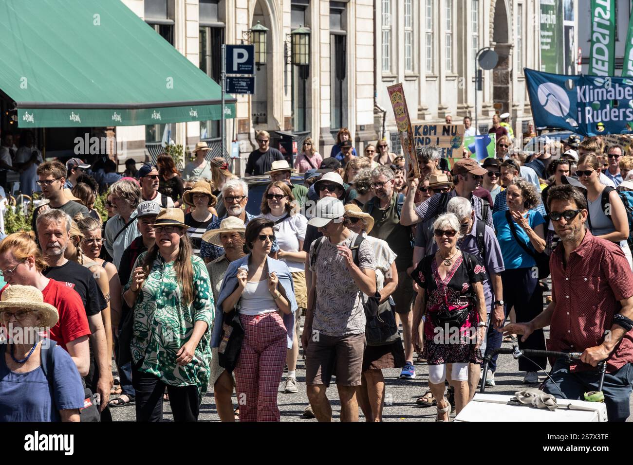Protesters take part during the ’Folkets Klimamarch. The People's ...