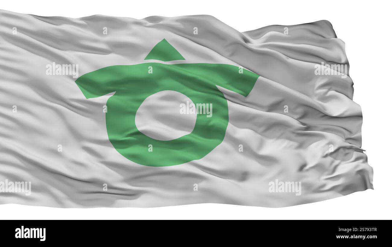 Kariya City Flag, Country Japan, Aichi Prefecture, Isolated On White ...