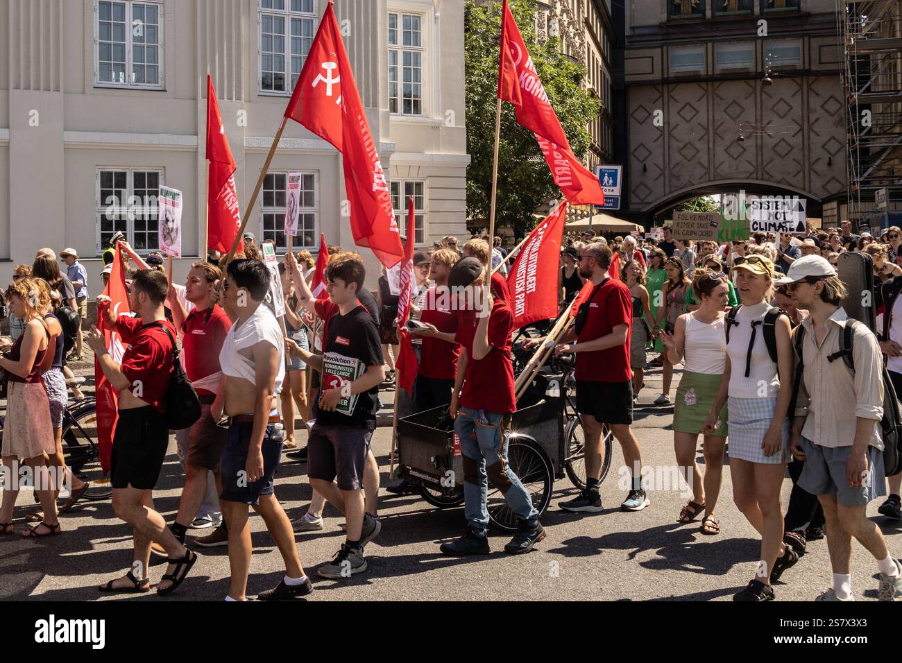 Protesters take part during the ’Folkets Klimamarch. The People's ...