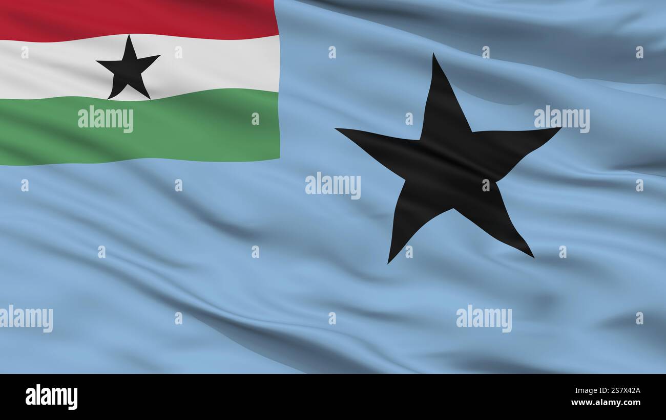 Civil Air Ensign Of Ghana 1964 1966 Flag, Closeup View Stock Photo - Alamy