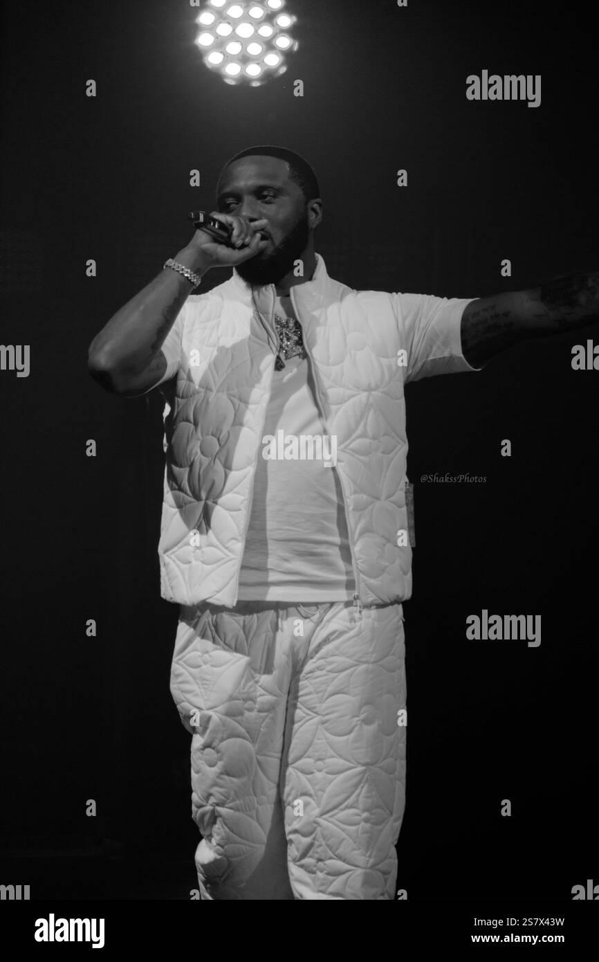 British Rapper Headie One performing live at SSE Wemblew on 27th ...