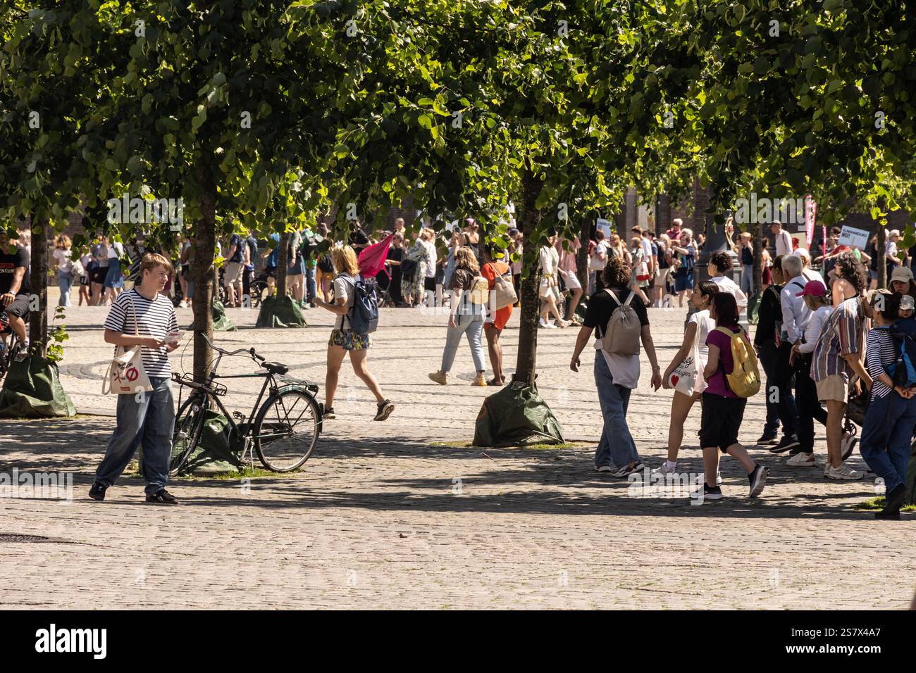 Protesters take part during the ’Folkets Klimamarch. The People's ...