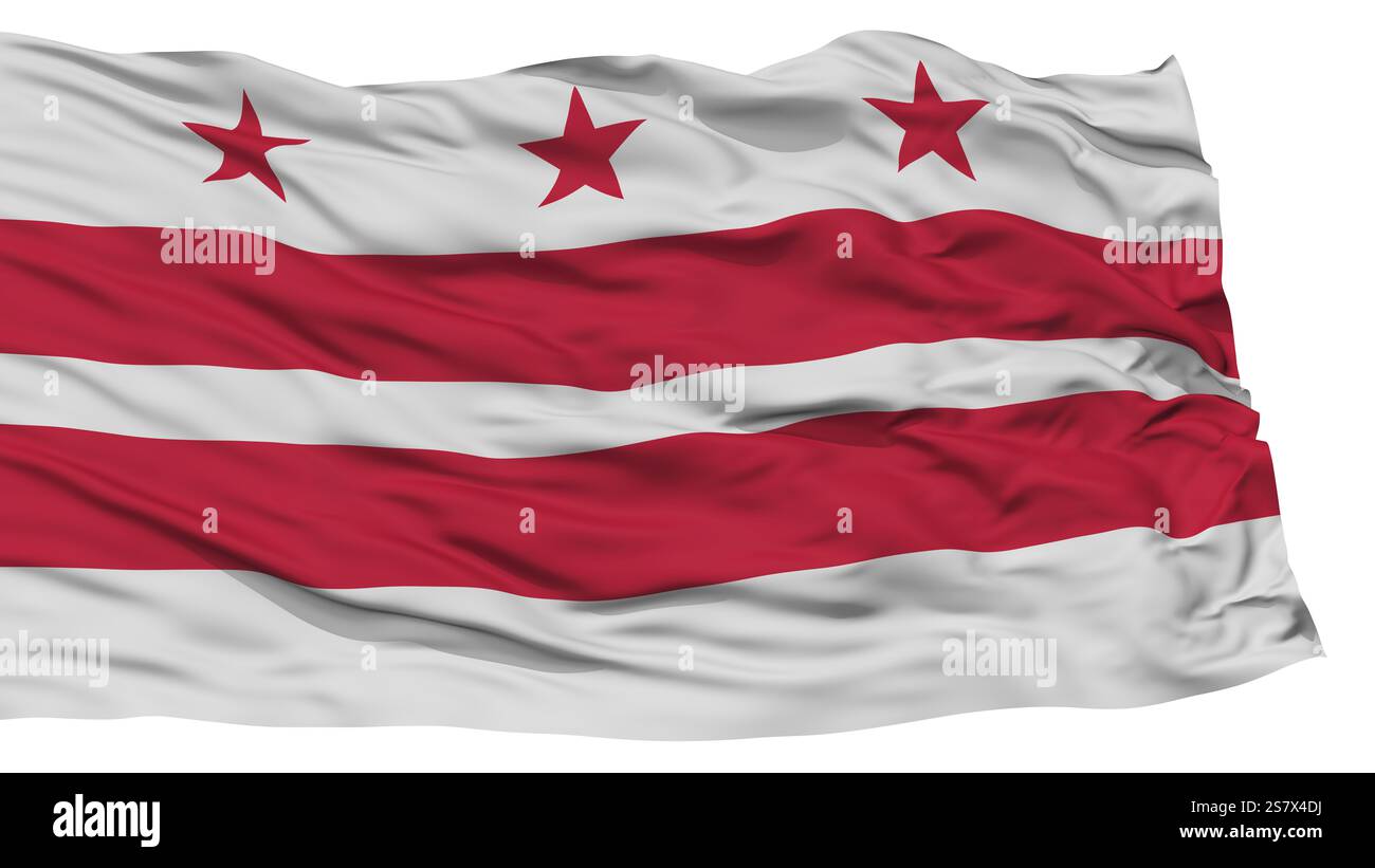 Isolated Washington DC Flag, Capital City of United States of America ...