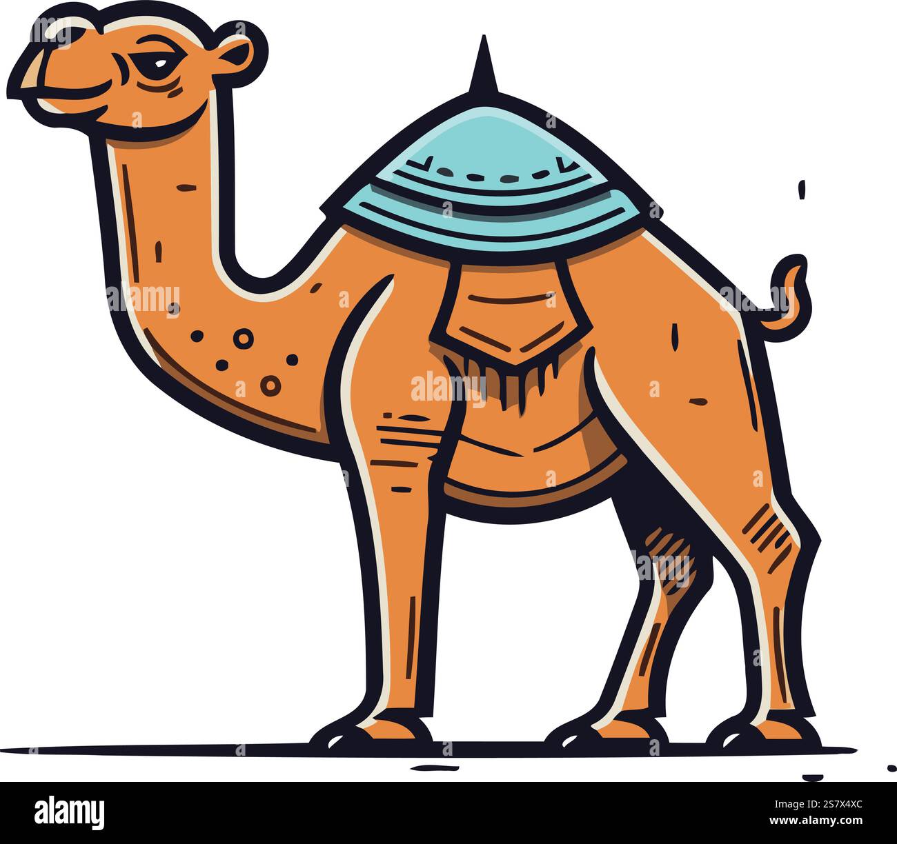 Camel. Hand drawn vector illustration in doodle style Stock Vector ...