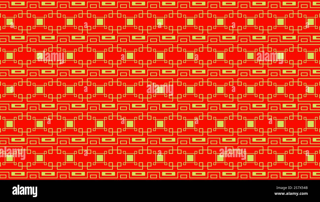 Chinese pattern texture with yellow lines on red background for Chinese ...