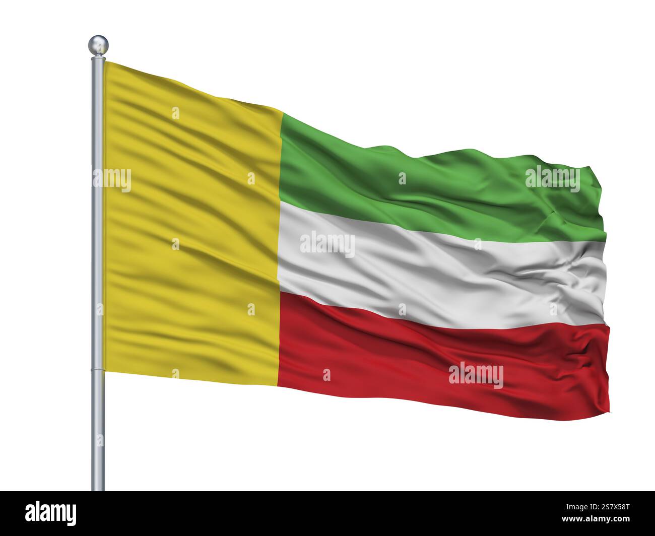 Sampues City Flag On Flagpole, Country Colombia, Sucre Department ...