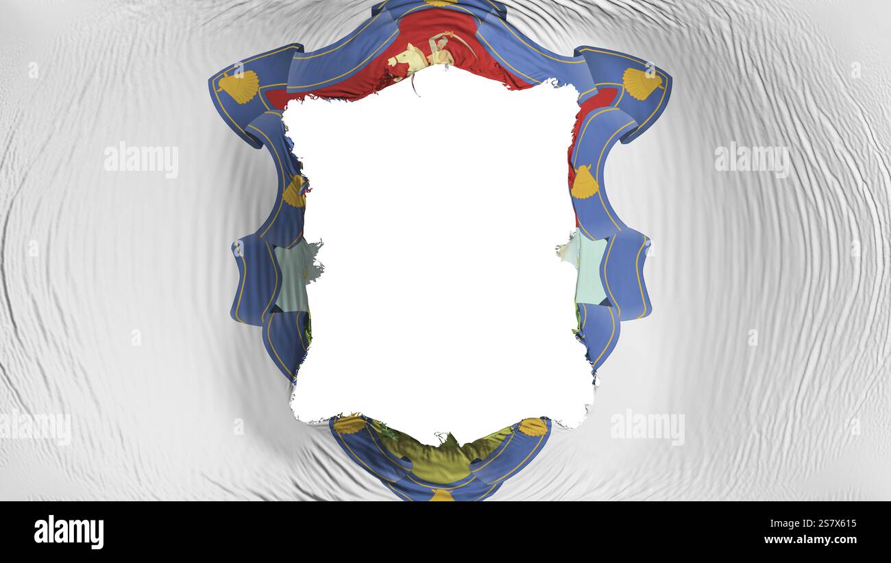 Square hole in the Guatemala city, capital of Guatemala flag, white ...