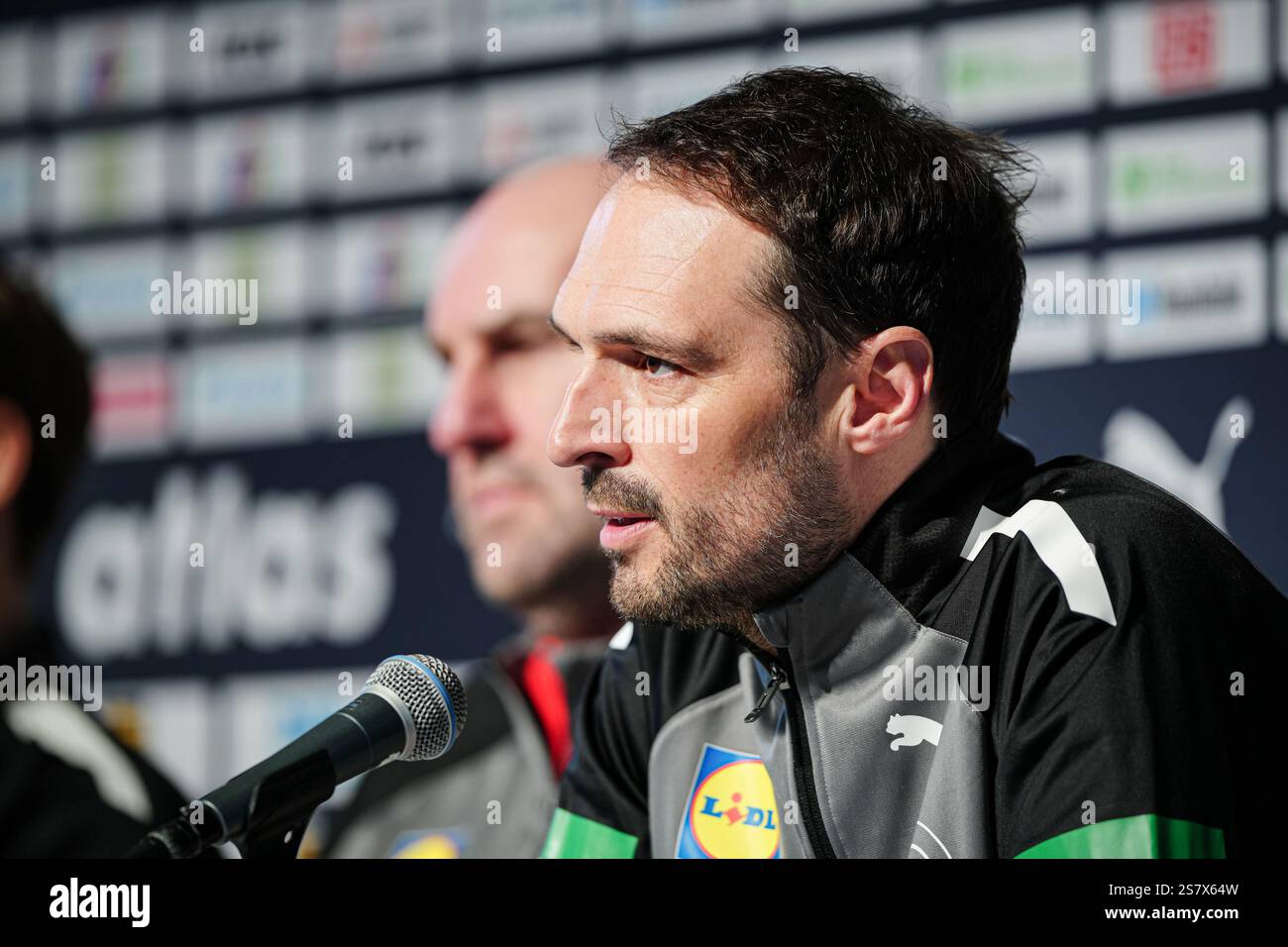 Benjamin Chatton (Deutschland, Manager) DEN, Pressekonferenz ...