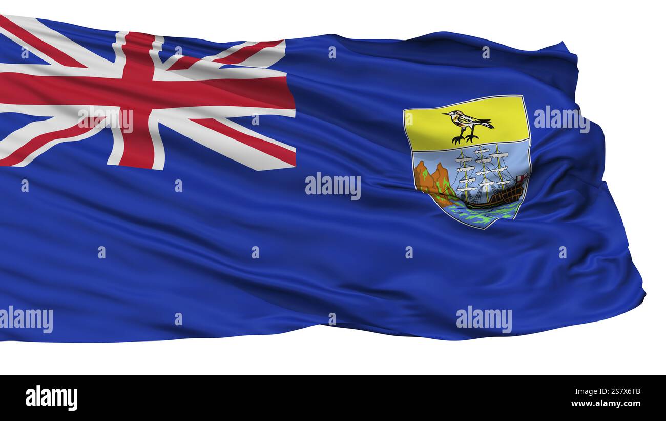Saint Helena Flag, Isolated On White Background Stock Photo - Alamy