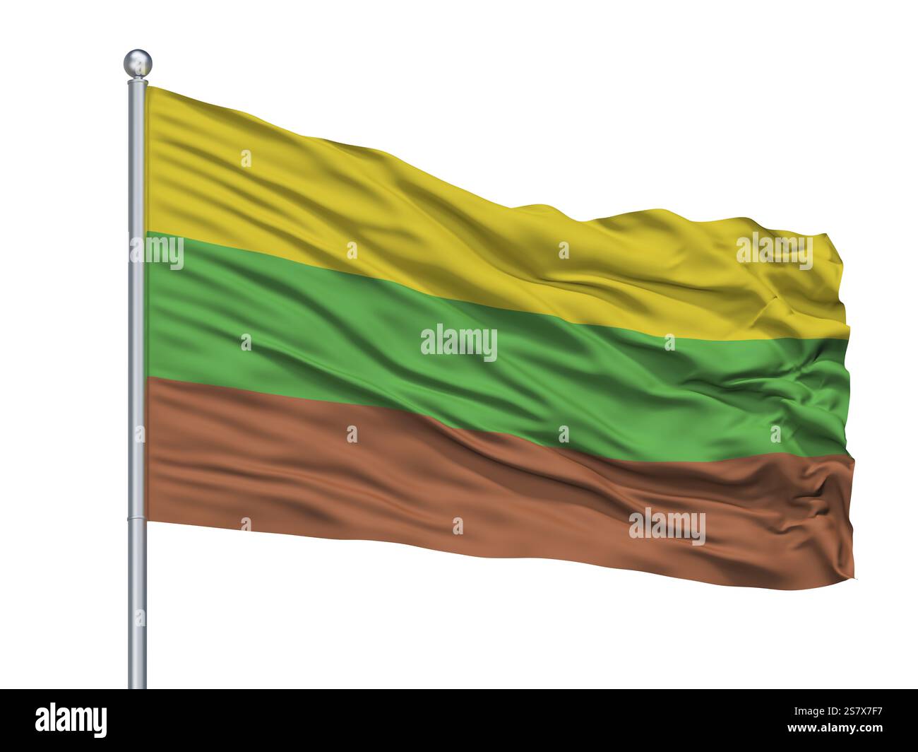 Pinchote City Flag On Flagpole, Country Colombia, Santander Department ...