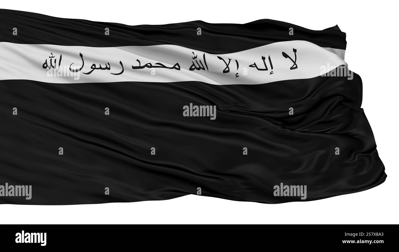Ansar Al Islam Flag, Isolated On White Background Stock Photo - Alamy