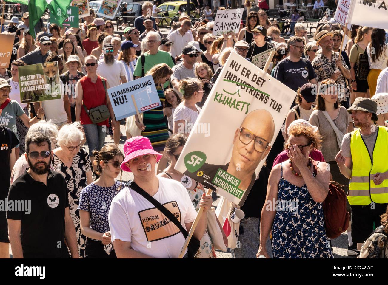 Protesters take part during the ’Folkets Klimamarch. The People's ...