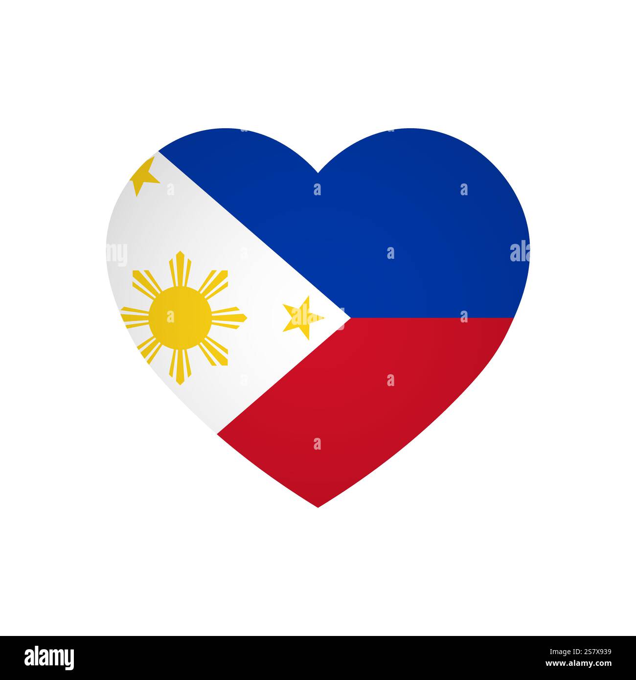 Philippines flag - rectangle colorful flag representing a country ...