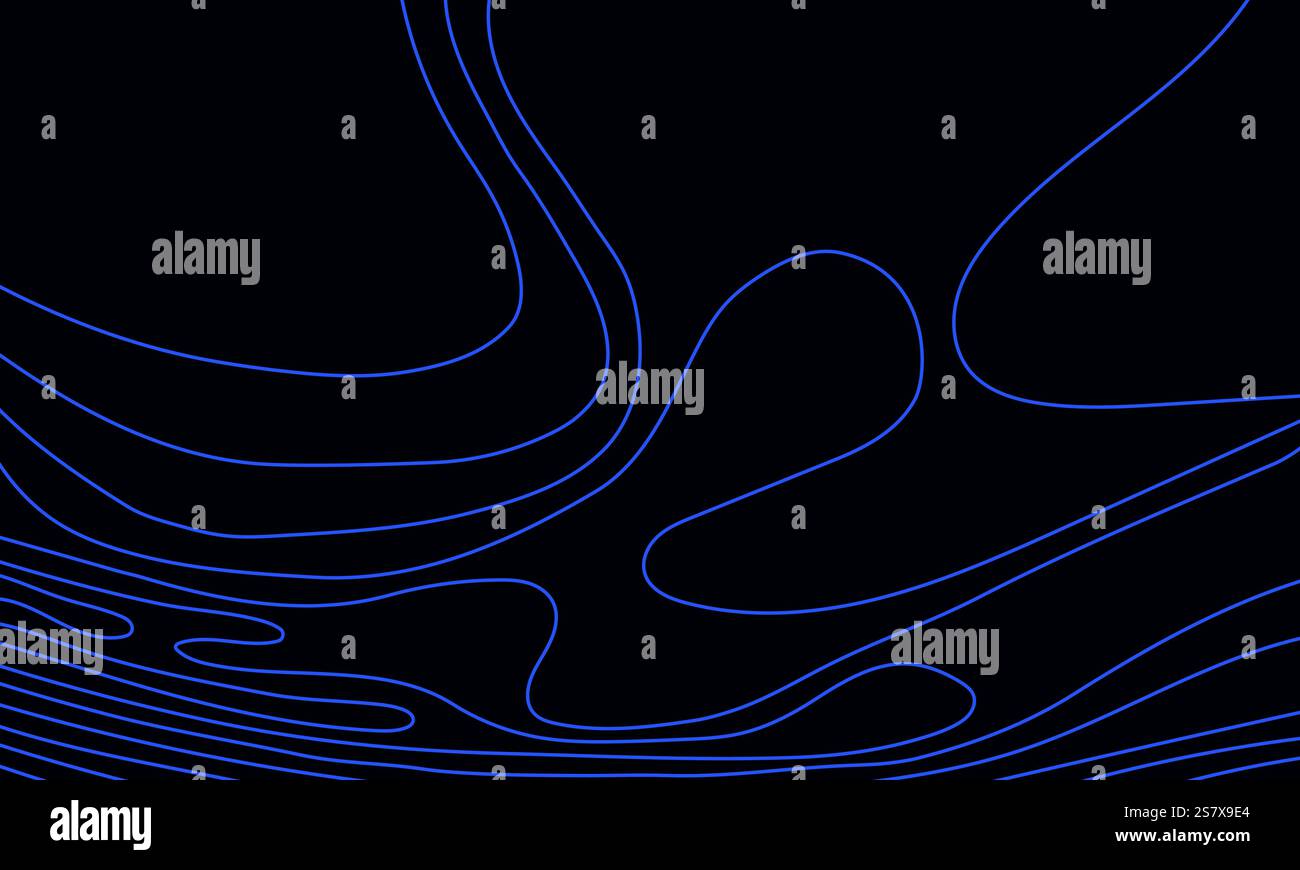 Topographic map blue technology Stock Vector Images - Alamy