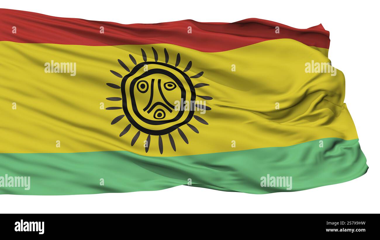 Jatibonicu Taino Tribal Nation Indian Flag, Isolated On White ...