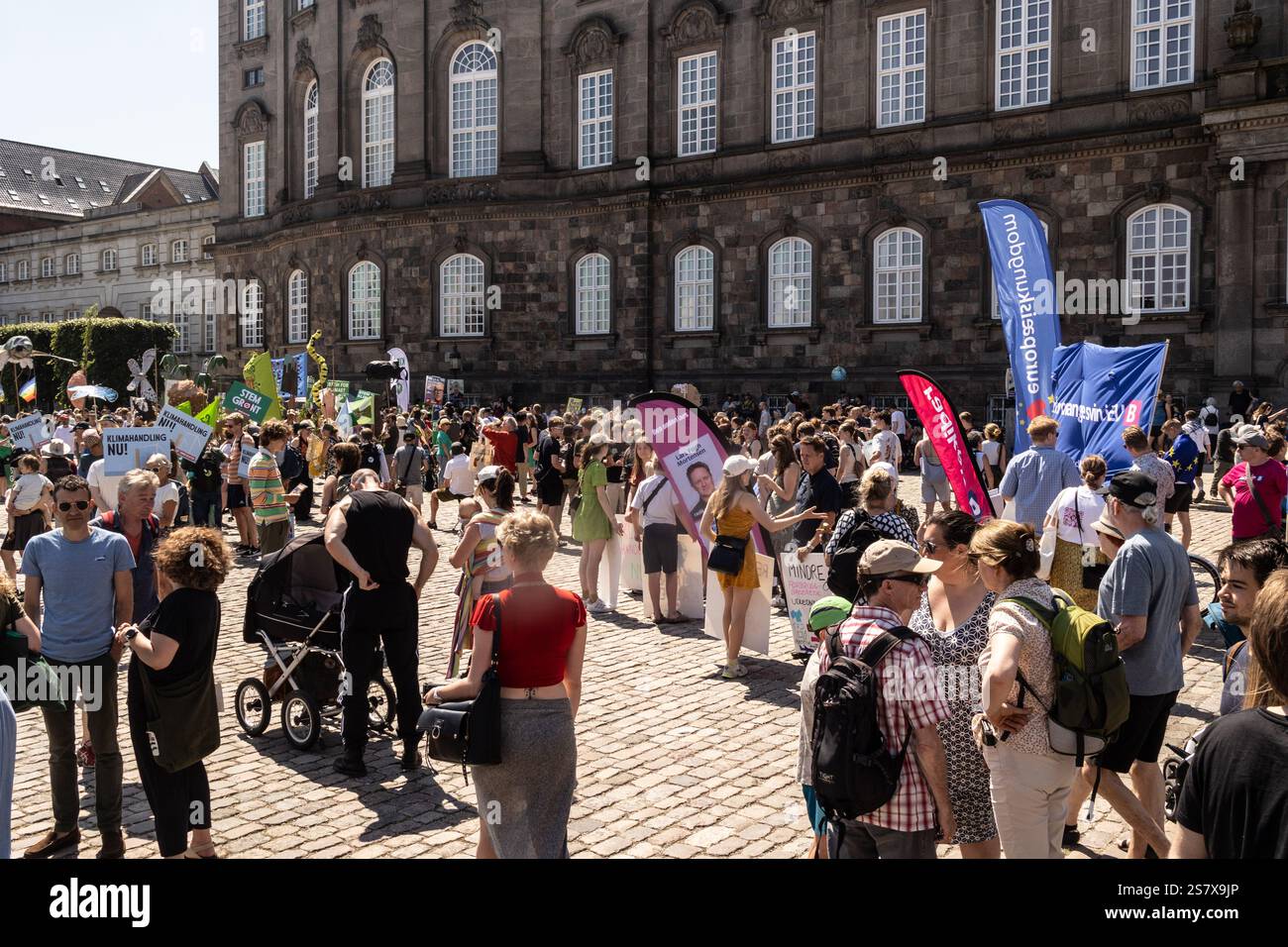 Protesters take part during the ’Folkets Klimamarch. The People's ...