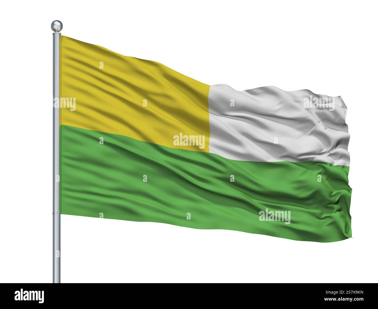 Maria La Baja City Flag On Flagpole, Country Colombia, Bolivar ...