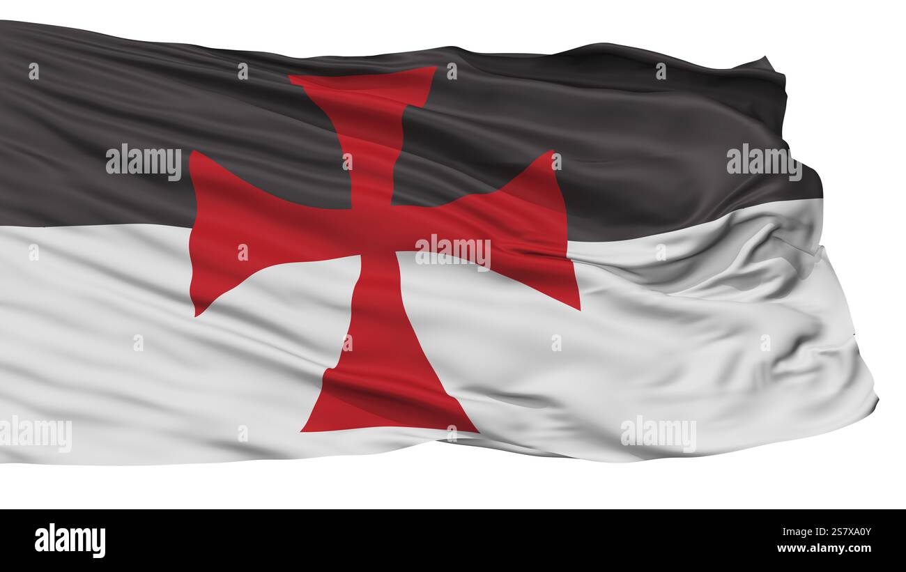 Crusader Flag Isolated Flag With White Background Stock Photo - Alamy