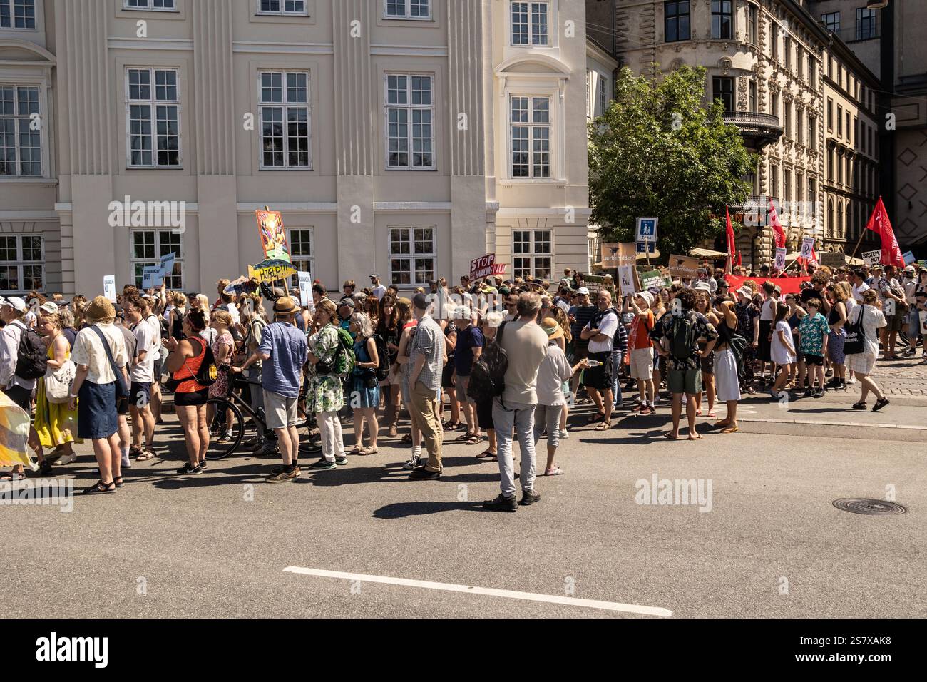 Protesters take part during the ’Folkets Klimamarch. The People's ...