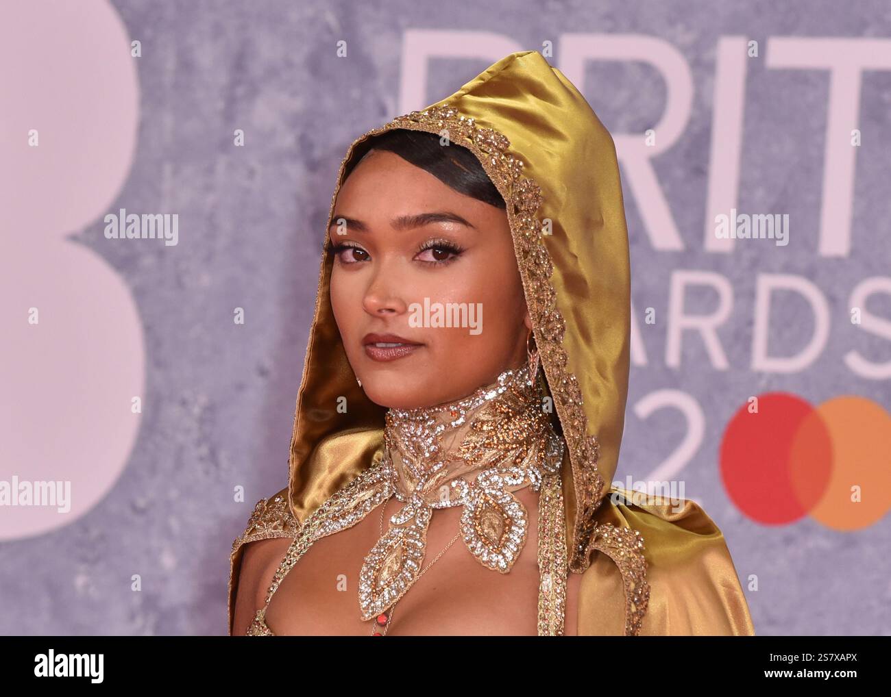 ***EDITORIAL USE ONLY*** Joy Crookes attends The BRIT Awards 2022 at ...