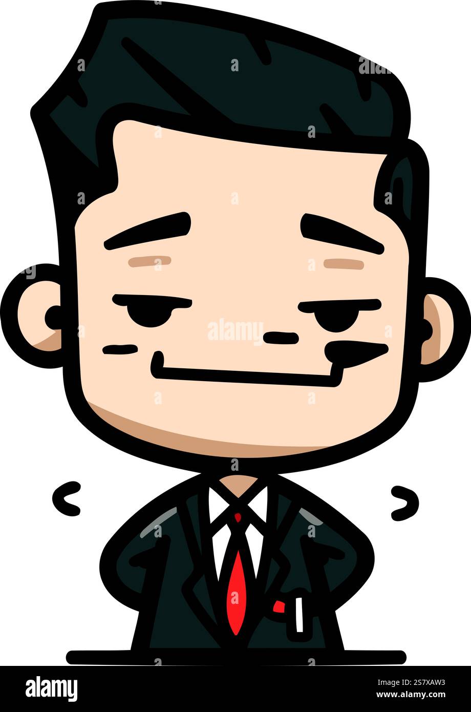 Angry Businessman Cartoon Vector Illustration Stock Vector Image & Art ...
