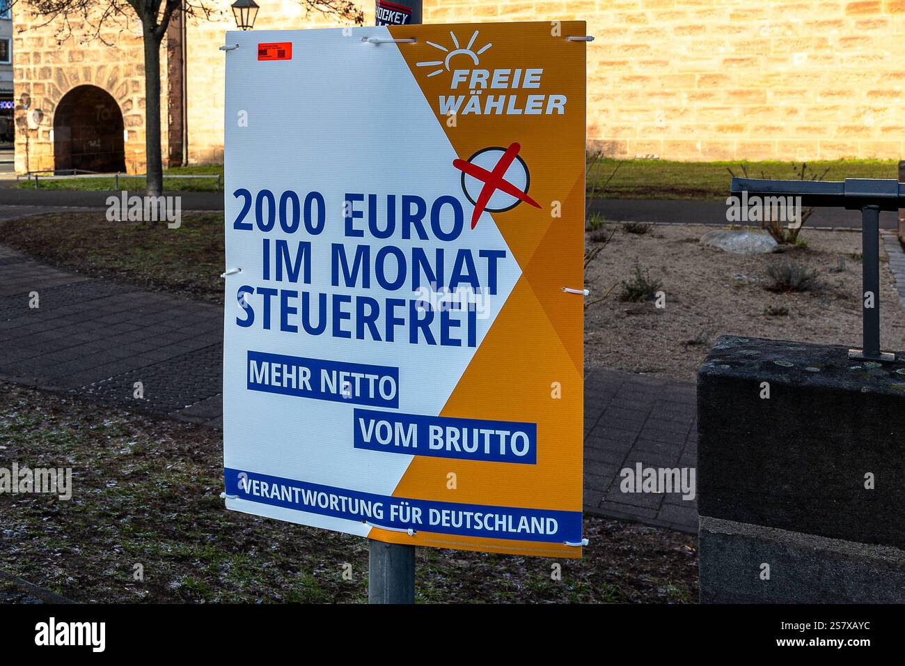 Wahlplakate zur Bundestagswahl 2025, Nürnberg, 20.01.25 Wahlplakate zur ...
