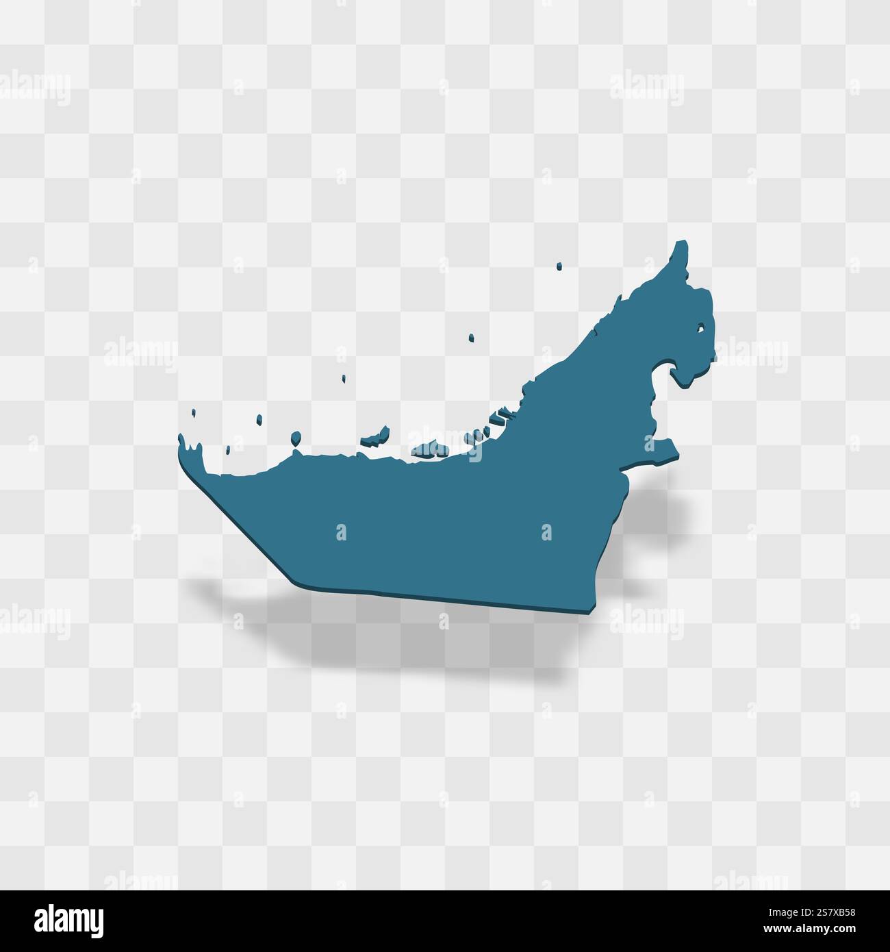 United Arab Emirates high detailed vector representation of country ...