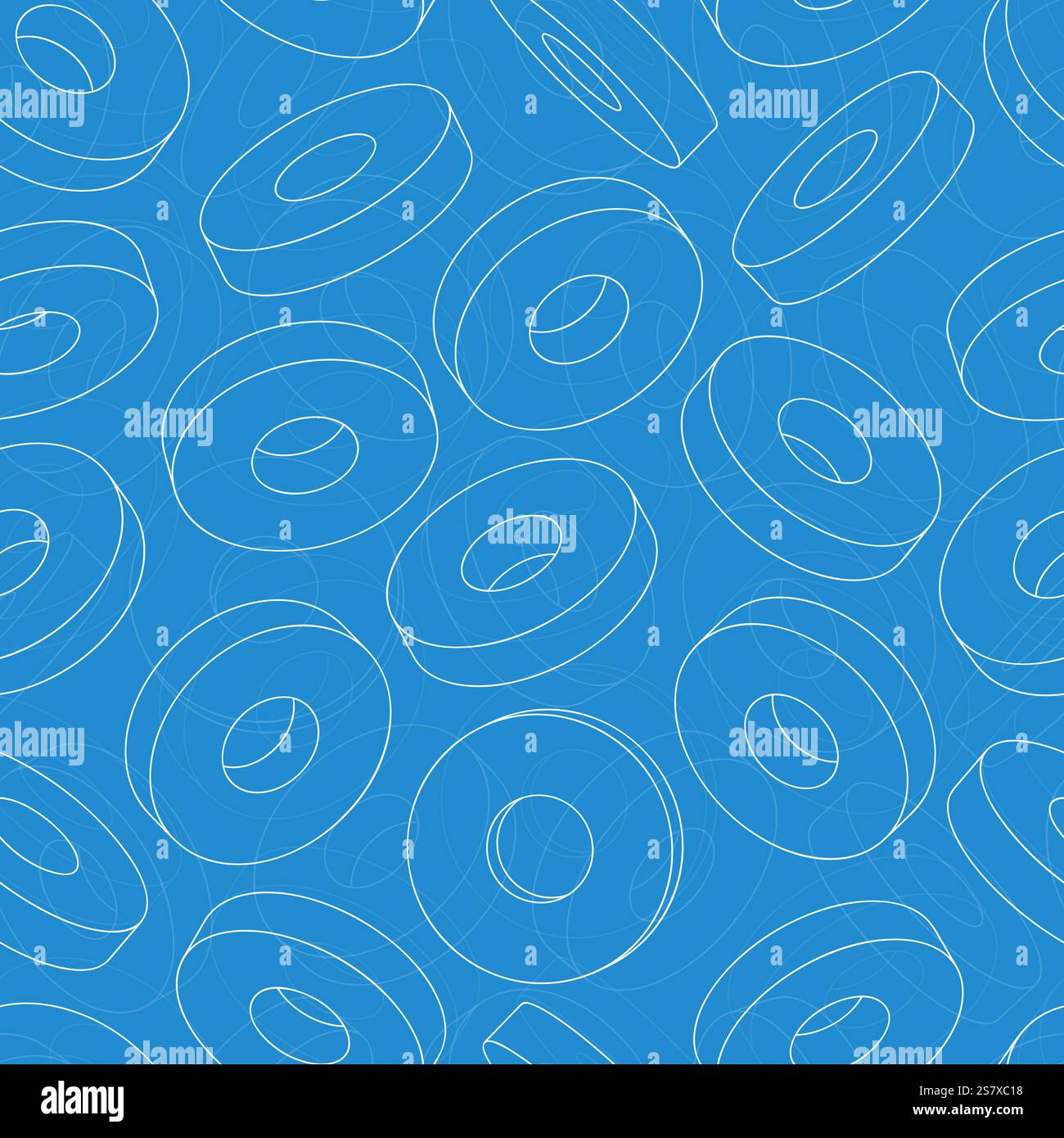 Mechanical engineering drawings on blue background. Cutter, assembly ...