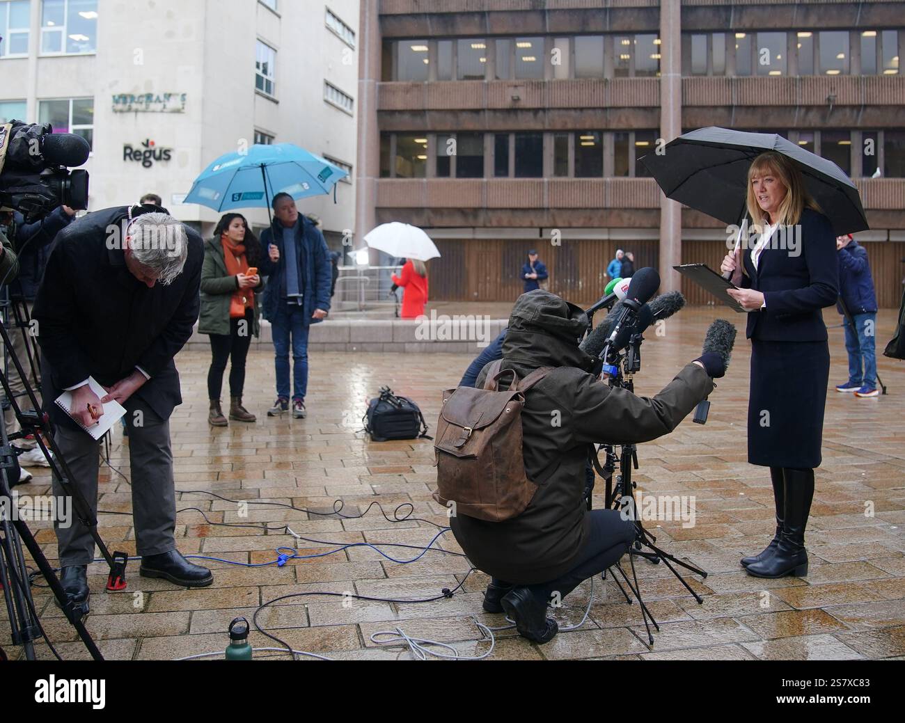 Ursula Doyle from the Crown Prosecution Service (CPS) speaking to the ...