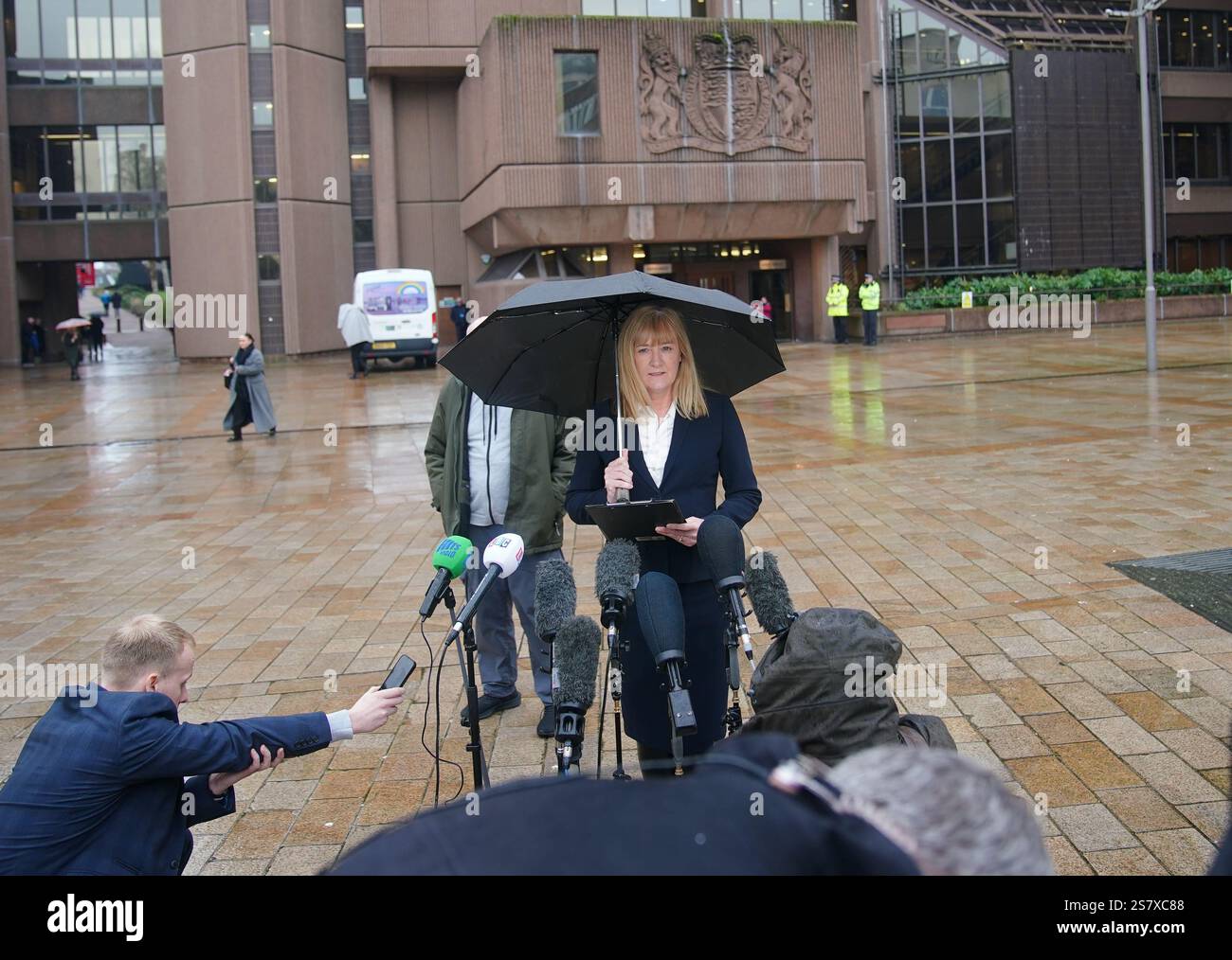 Ursula Doyle from the Crown Prosecution Service (CPS) speaking to the ...