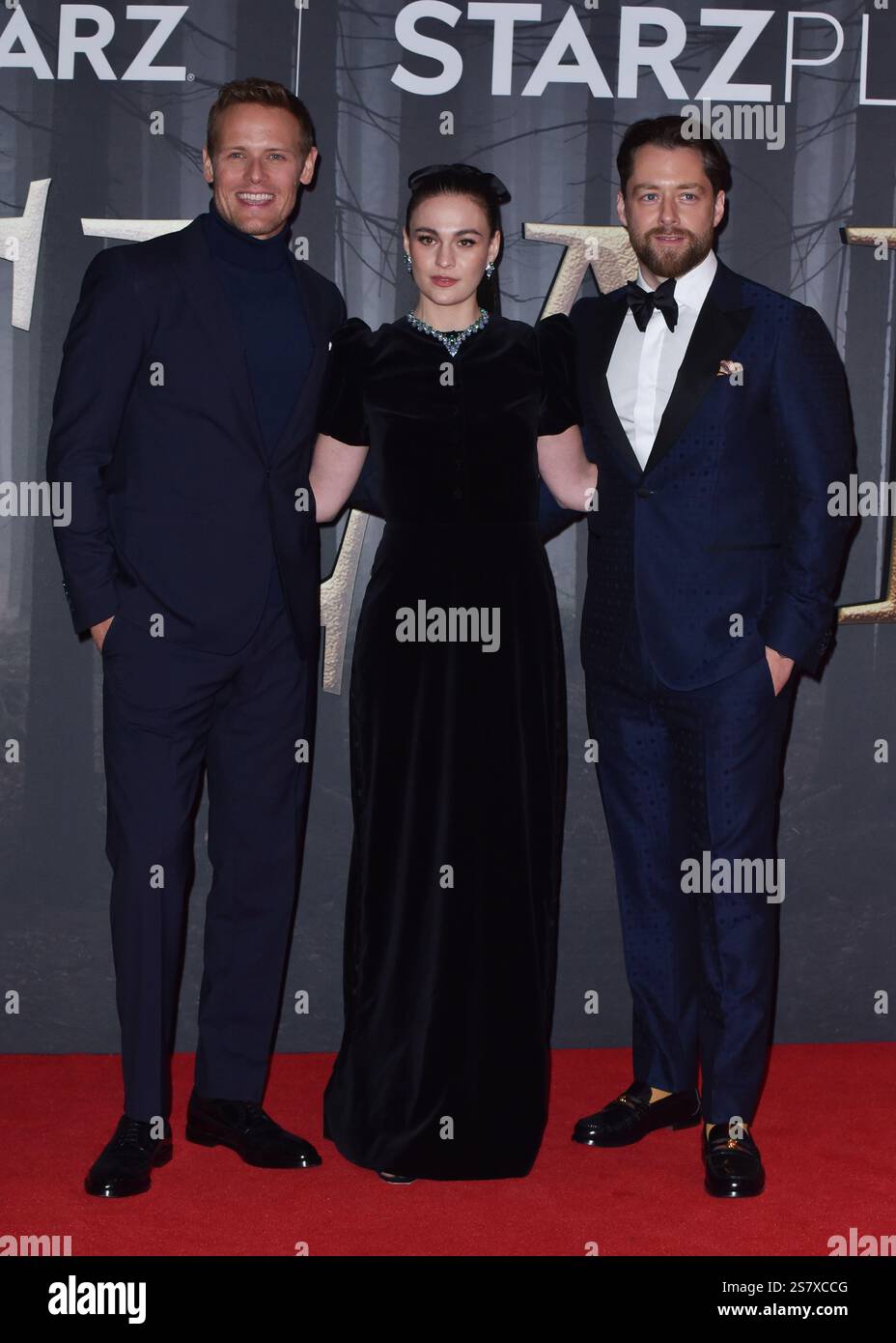 Sam Heughan, Sophie Skelton and Richard Rankin attends 'Outlander ...