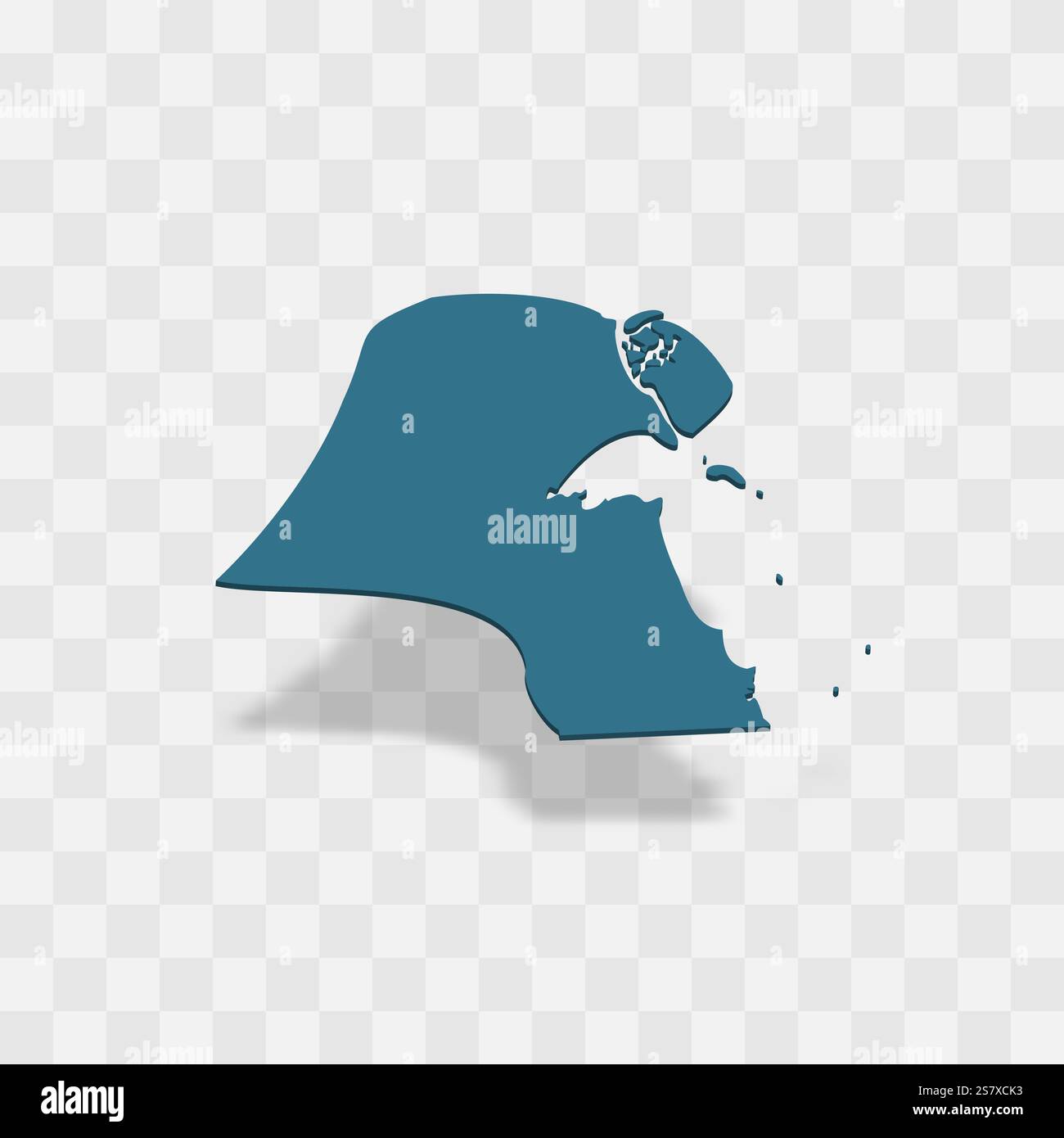 Kuwait boundary Stock Vector Images - Alamy