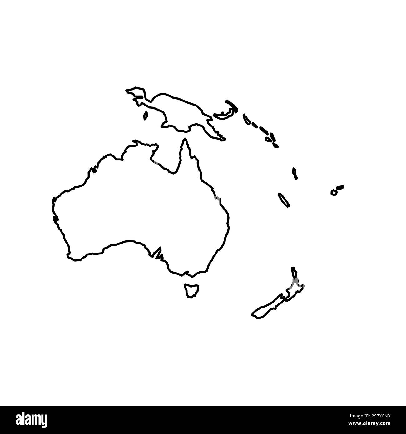 Australia and oceania map hi-res stock photography and images - Alamy