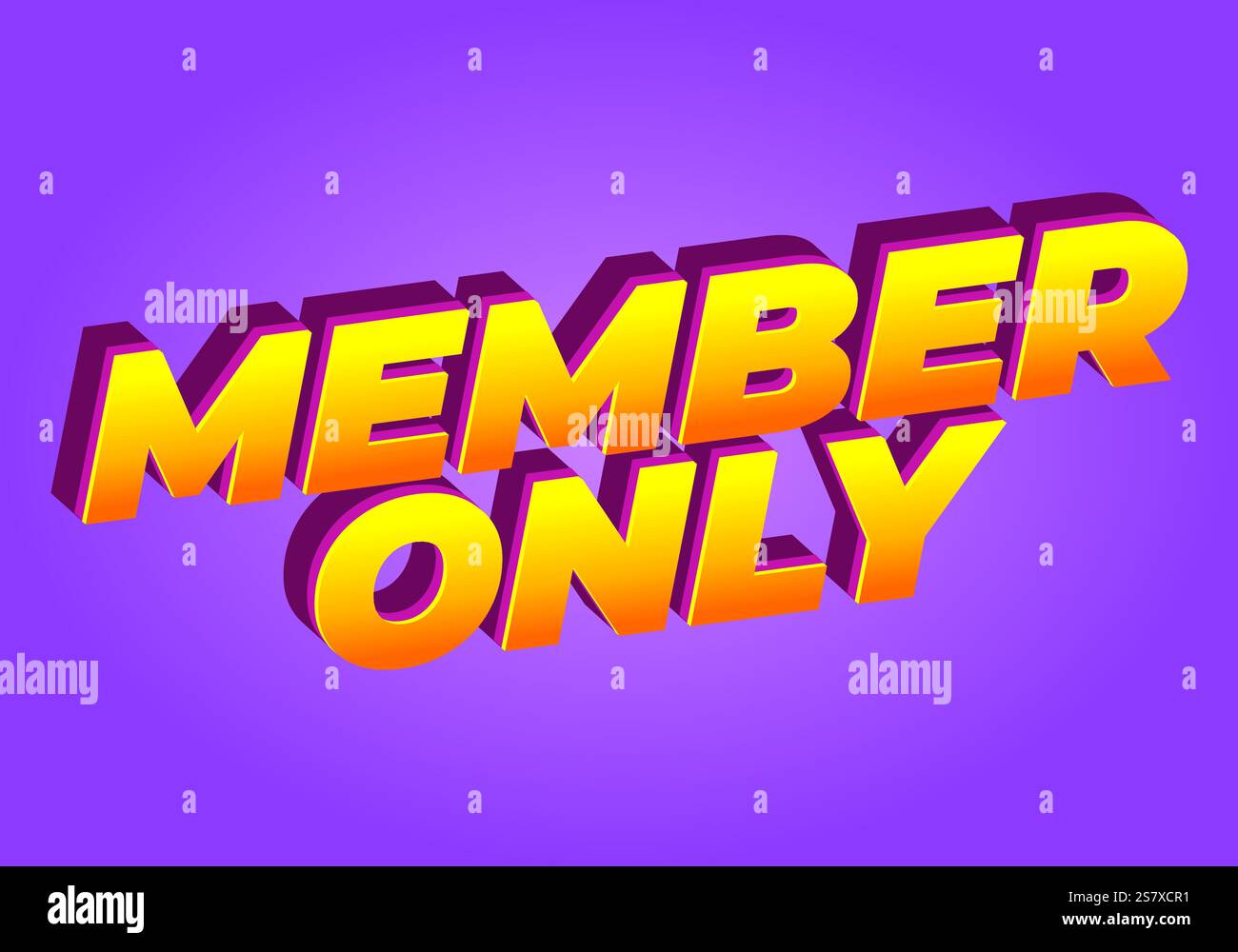Member only. Text effect design for social media or marketing ads Stock ...