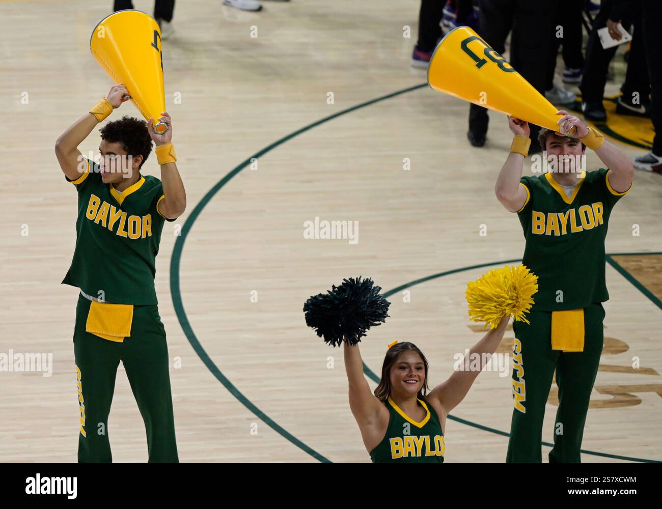 January 24, 2025: Baylor Bears cheerleaders during the 1st half of the ...