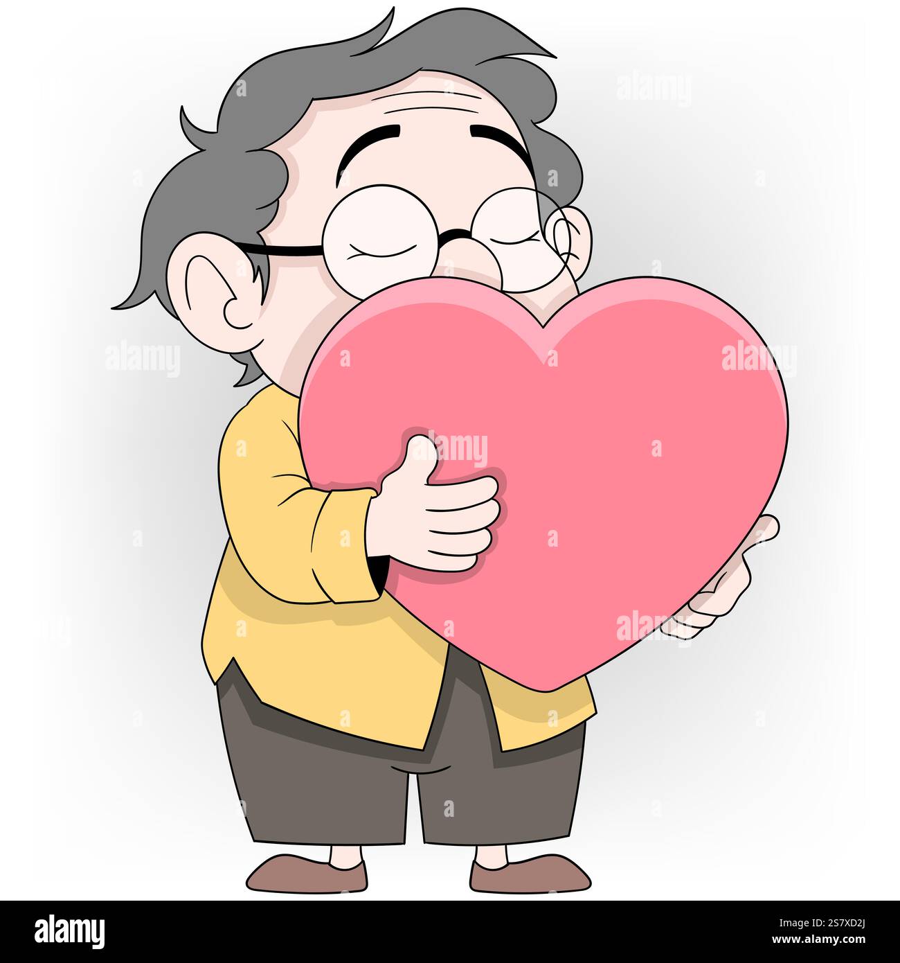 doodle cartoon illustration about human health problem, parents are ...