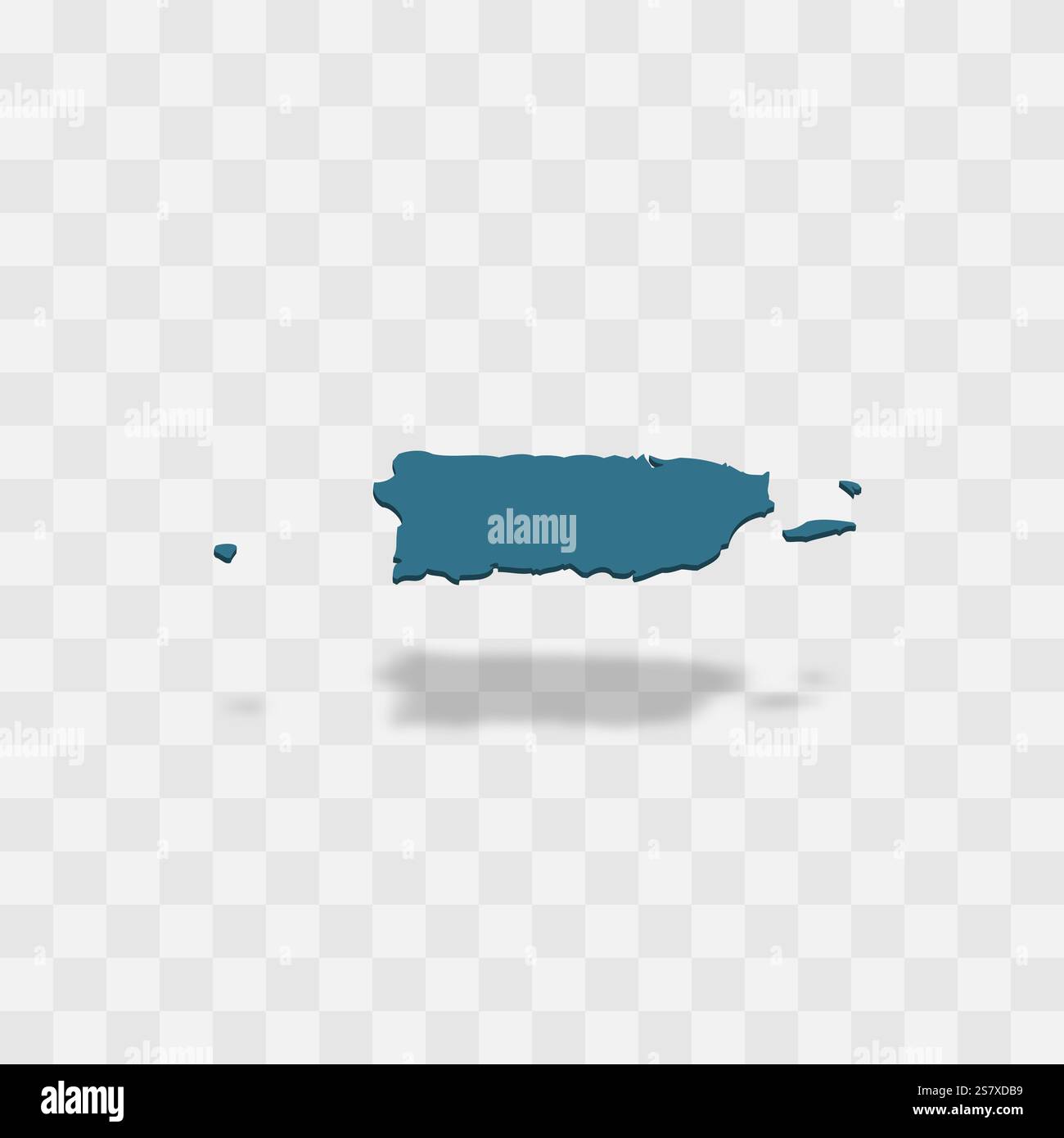 Puerto Rico islands high detailed vector representation of country ...