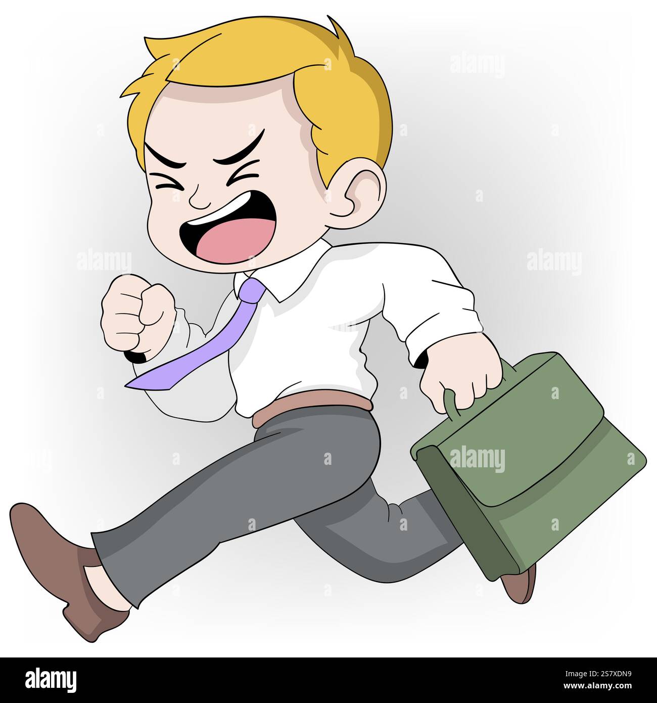 doodle cartoon illustration about work spirit is a source of positive ...