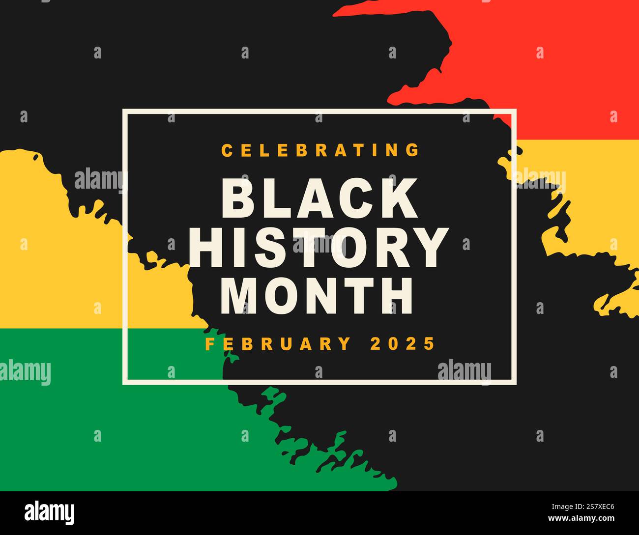Black History Month 2025 African American Banner Stock Vector Image ...
