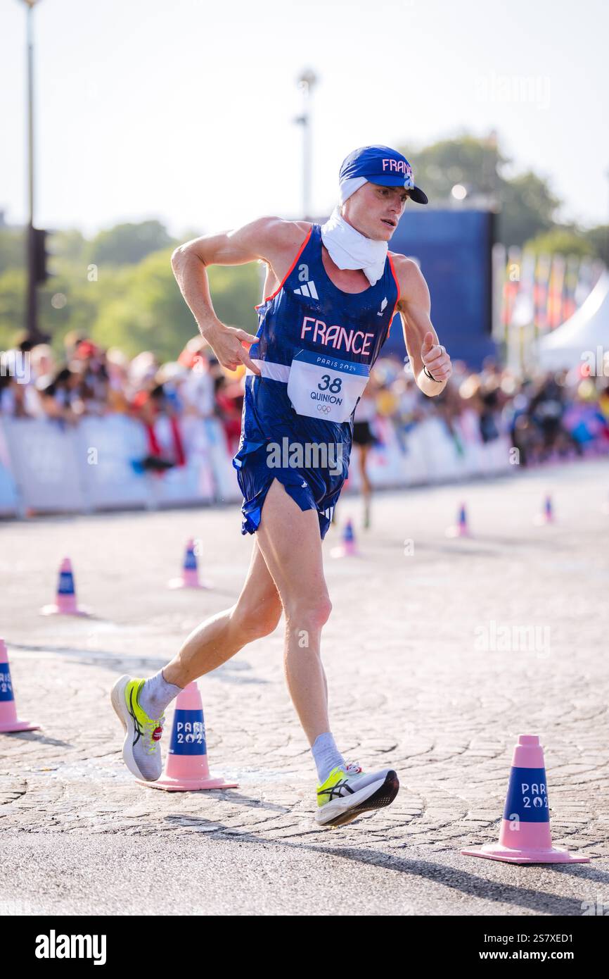 Aurélien Quinion participating in the 20 Kilometer Race Walk at the ...