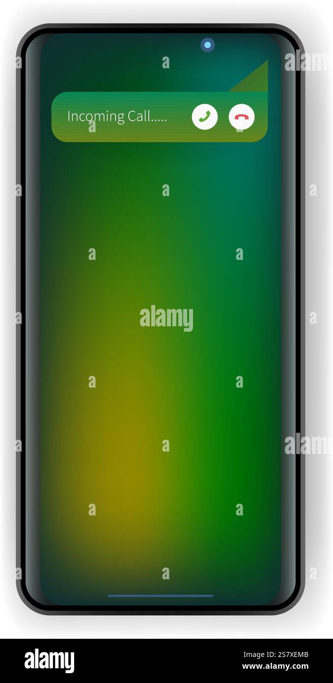 This Vector Illustration Features A Modern Smartphone User Interface