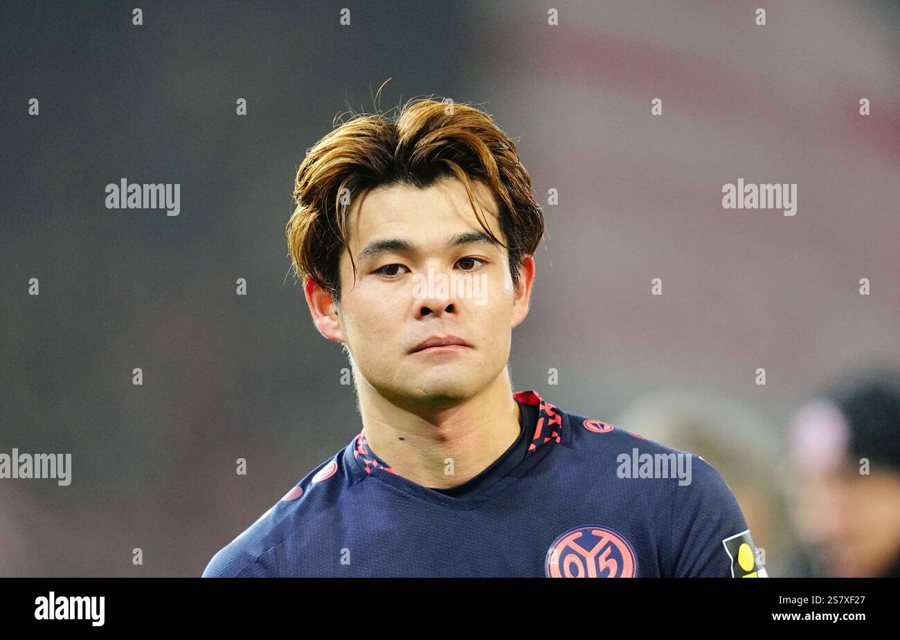 January 19 2025: Kaishu Sano of 1.FSV Mainz 05 looks on during a 1 ...