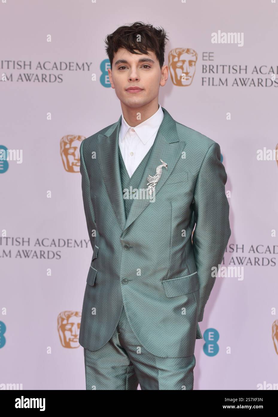 Max Harwood attends the EE British Academy Film Awards in 2022 at the ...