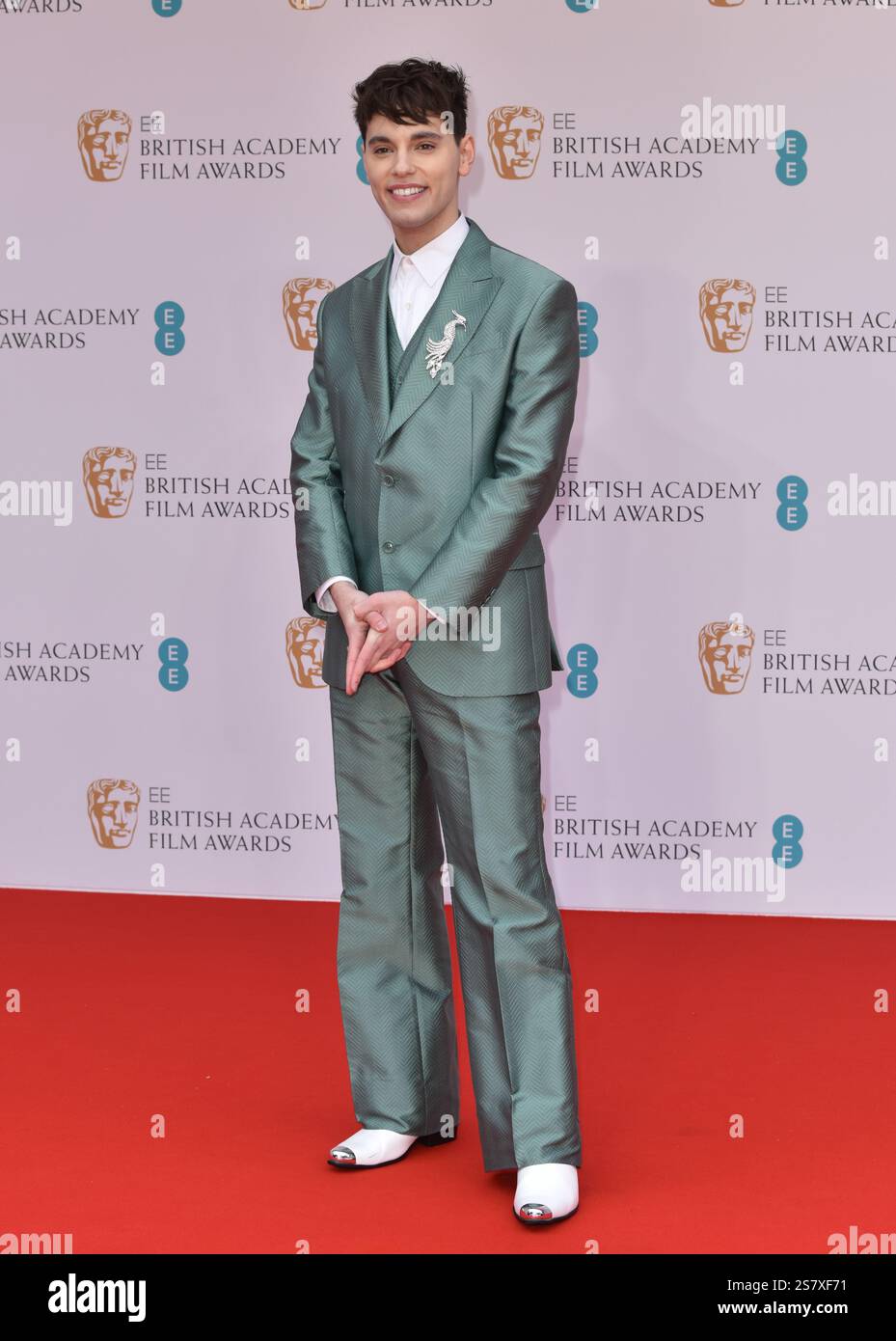 Max Harwood attends the EE British Academy Film Awards in 2022 at the ...