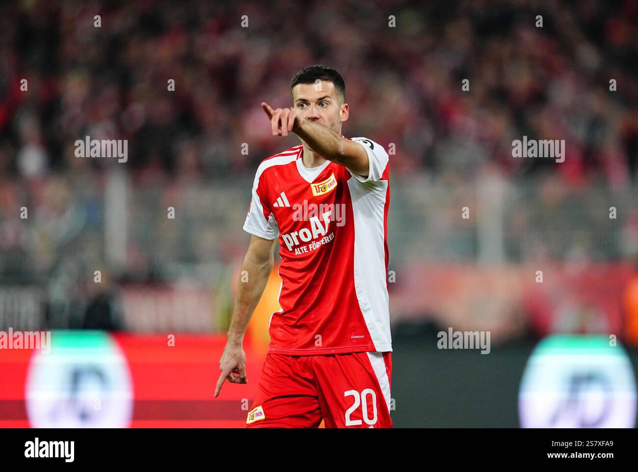 January 19 2025: Laszlo Benes of Union Berlin gestures during a 1 ...