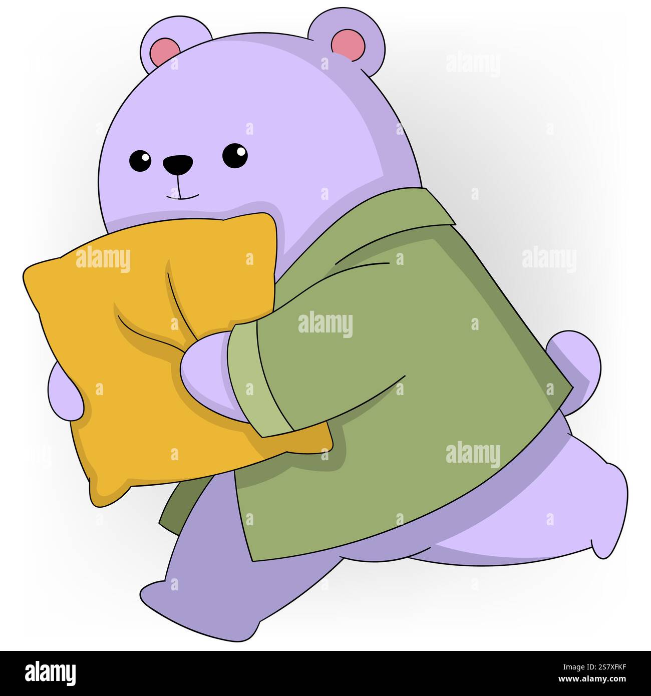 doodle cartoon illustration of animals heading to winter hibernation ...