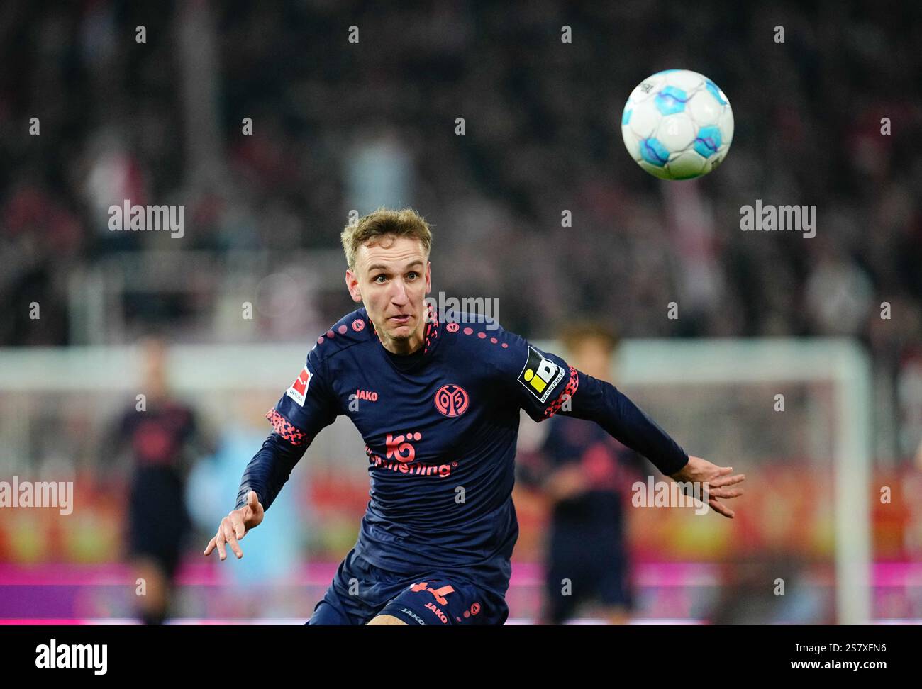 January 19 2025: Nelson Weiper of 1.FSV Mainz 05 looks on during a 1 ...