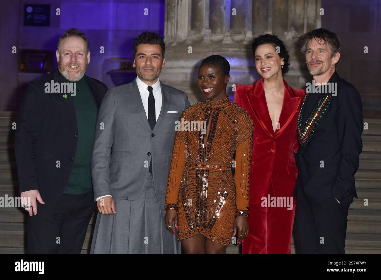 David Ganly, Oscar Isaac, Ann Akinjirin, May Calamawy and Ethan Hawke ...